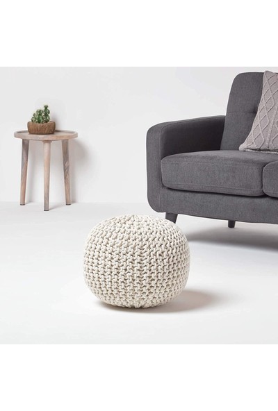 Tricotté Middle Round Örgü Puf Tricotté Middle Round Örgü Puf