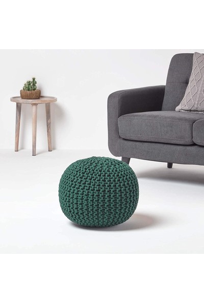 Tricotté Middle Round Örgü Puf Tricotté Middle Round Örgü Puf