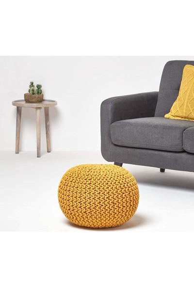 Tricotté Middle Round Örgü Puf Tricotté Middle Round Örgü Puf