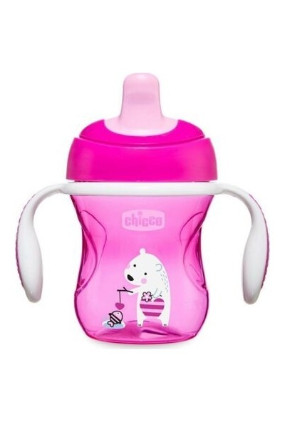 Chicco Yarı Yumuşak Uçlı Bardak 6 Ay+ Kız 200 ml