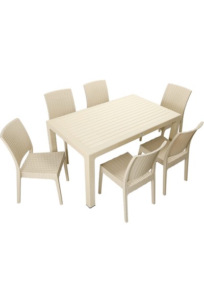 Mandella Elit Rattan 90x150 Elit Sandalye Masa Takımı Mandella Elit Rattan 90x150 Elit Sandalye Masa Takımı