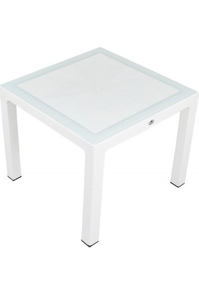 Mandella 90x90 Elit Rattan Masa (Camlı) Mandella 90x90 Elit Rattan Masa (Camlı)