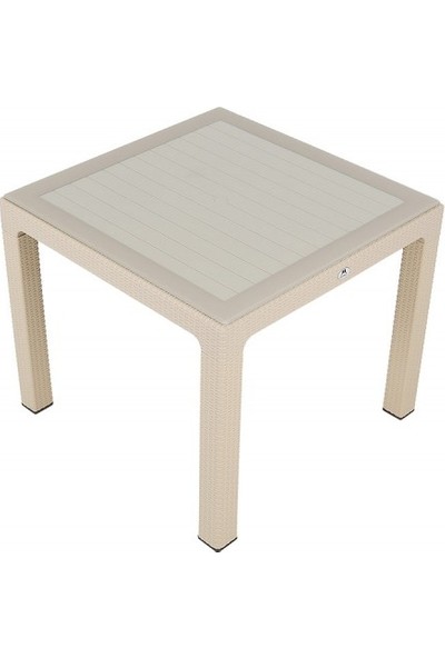 Mandella 90x90 Elit Rattan Masa (Camlı) Mandella 90x90 Elit Rattan Masa (Camlı)