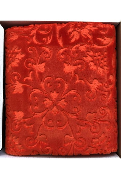 Merinos Embos Çift Kişilik Kutulu Battaniye 220X240 Nar Çiçeği Merinos Embos Çift Kişilik Kutulu Battaniye 220X240 Nar Çiçeği