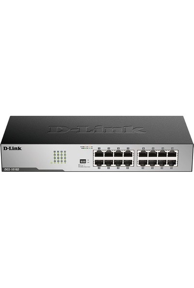 D-LINK 16 PORT 10/100/1000 MBPS YÖNETİLEMEZ GİGABİT SWİTCH METAL D-LINK 16 PORT 10/100/1000 MBPS YÖNETİLEMEZ GİGABİT SWİTCH METAL