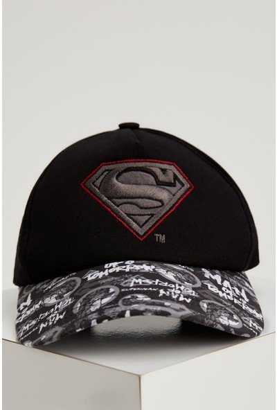Defacto Erkek Çocuk Süpermen Lisanslı Baseball Şapka T8920A621SM Defacto Erkek Çocuk Süpermen Lisanslı Baseball Şapka T8920A621SM
