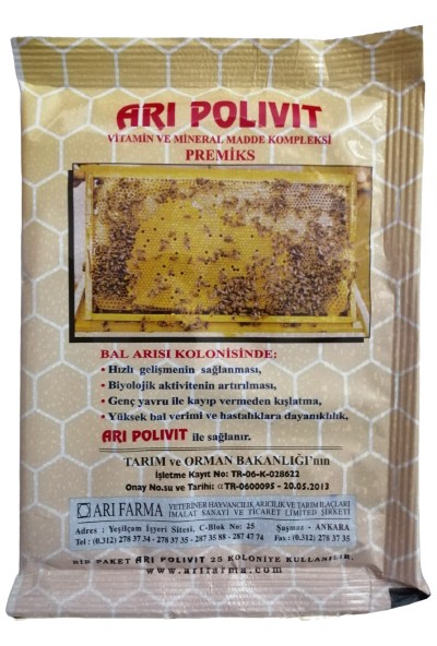 Milas Yörem Bal Arı Polivit Vitamin ve Mineral Madde Kompleksi Premiks 100 gr Milas Yörem Bal Arı Polivit Vitamin ve Mineral Madde Kompleksi Premiks 100 gr