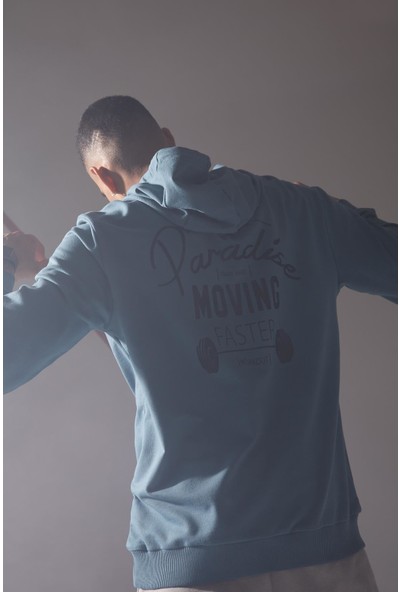 DeFacto Slim Fit Kapüşonlu Sırt Baskılı Sweatshirt T2763AZ21SP