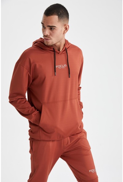 Defacto Oversize Fit Kapüşonlu Yazı Baskılı Sweatshirt T2751AZ21SP Defacto Oversize Fit Kapüşonlu Yazı Baskılı Sweatshirt T2751AZ21SP