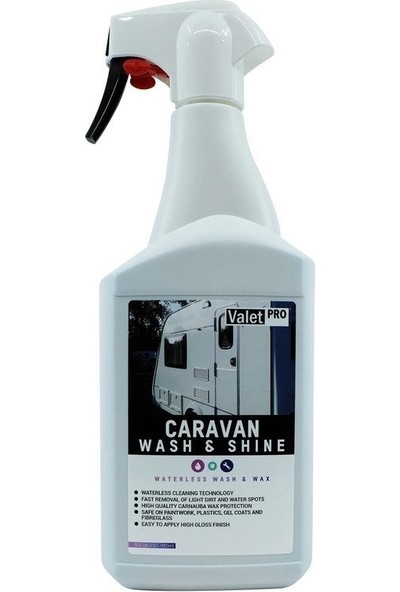 Valet Pro Caravan Wash And Shine Karavan Cilalı Susuz Yıkama 950ML. Valet Pro Caravan Wash And Shine Karavan Cilalı Susuz Yıkama 950ML.