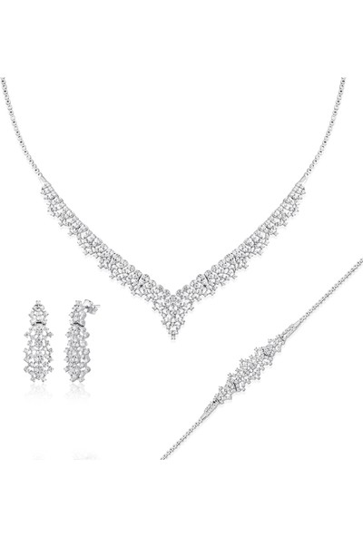 Pella Kuyumculuk Kadın Su Yolu Gümüş Set8 Pella Kuyumculuk Kadın Su Yolu Gümüş Set8