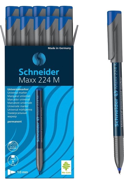Schneider Maxx 224 M Asetat Kalemi 1.0 mm Mavi 10'lu