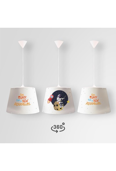 Popcorn Kids Gezegenler Konik Sarkıt Aydınlatma (Large)