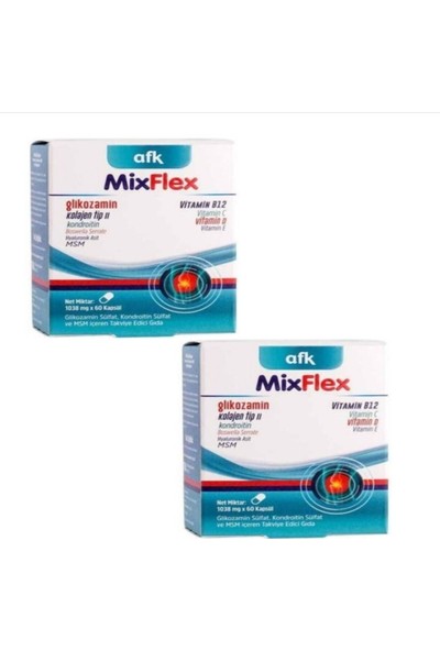 Afk Mıx-Flex Multıflex Plus 60 Kapsul 2'li Paket Afk Mıx-Flex Multıflex Plus 60 Kapsul 2'li Paket