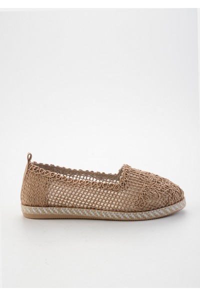 Bambi Vizon Kadın Espadril K01823012016