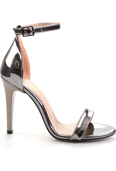 Bambi Platin Kadın Klasik Topuklu K01894091139