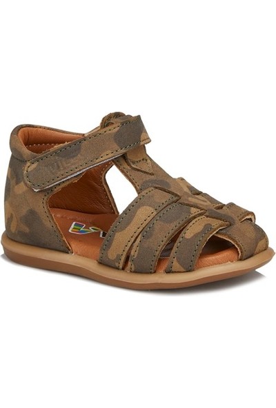 Vicco Junior Kamuflaj Erkek İlk Adım Haki Sandalet