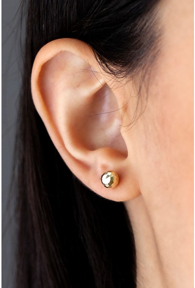 Cenova Kuyumculuk 14 Ayar Altın Top Küpe 5 mm