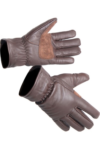 Yds Deri Eldiven -Kahverengi (Hakiki Deri Eldiven)
