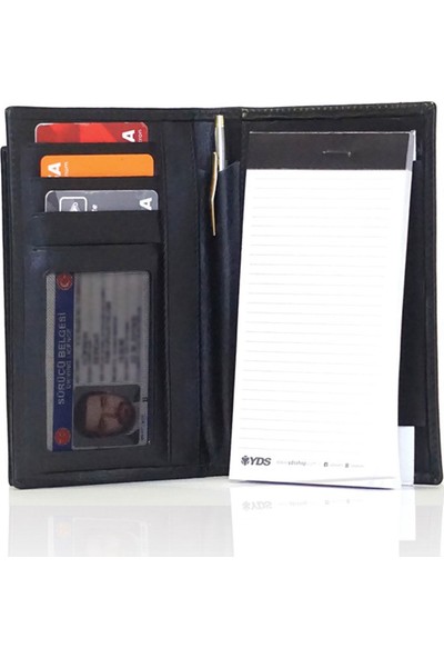 Yds Deri Organızer -Siyah (Hakiki Deri, El İşçiliği Organizer)