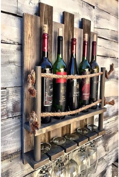 W & S Woody Sharky Masif Ağaç Eskitme Dekor Bar Şaraplık W & S Woody Sharky Masif Ağaç Eskitme Dekor Bar Şaraplık