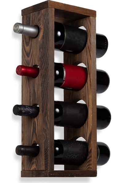 W & S Woody Sharky Dekoratif Masif Ahşap Dekoratif Şaraplık