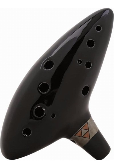 Cox 12 Delikli Seramik Okarina - Siyah