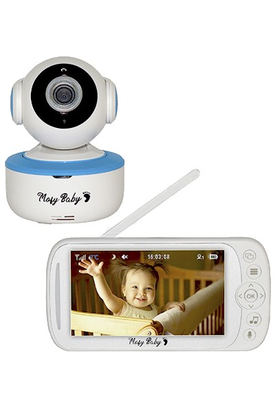 Mofy Baby Mb-50 5 Inç LCD Ekranlı Otomatik Gece Görüşlü Çocuk Kamerası Bebek Izleme Monitörü Telsizi Mavi Mofy Baby Mb-50 5 Inç LCD Ekranlı Otomatik Gece Görüşlü Çocuk Kamerası Bebek Izleme Monitörü Telsizi Mavi