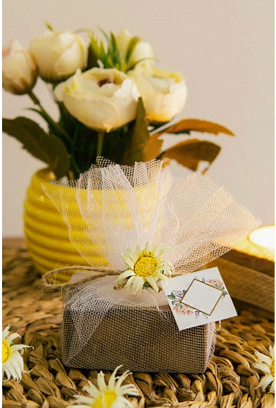 Ak Ahşap 50 Adet Ahşap Mumluk Nikah Şekeri Bebek Şekeri