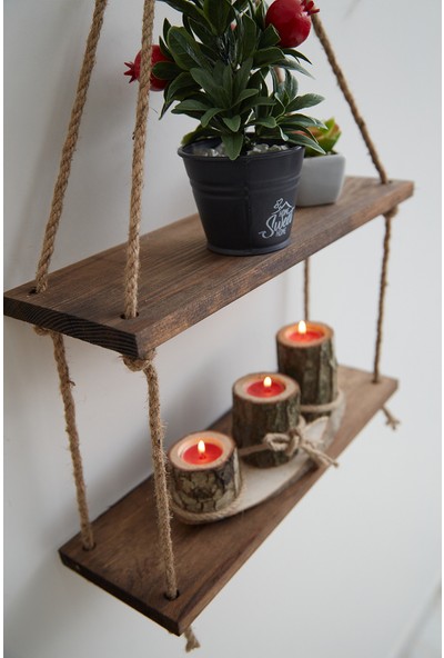 Ak Ahşap Ahşap Dekoratif Tasarım Iki Bölmeli Saksılık Çiçeklik Aksesuar Rafı Ak Ahşap Ahşap Dekoratif Tasarım Iki Bölmeli Saksılık Çiçeklik Aksesuar Rafı