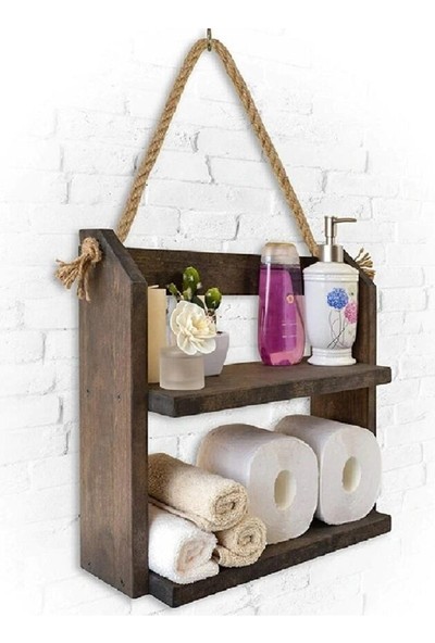 Ak Ahşap Dekoratif Çok Amaçlı 2 Katlı Ahşap Duvar Rafı Ak Ahşap Dekoratif Çok Amaçlı 2 Katlı Ahşap Duvar Rafı