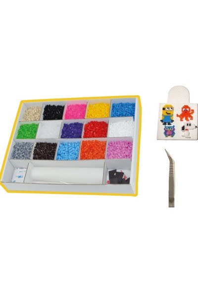 HDG Ütü ile Yapışan Boncuk Seti - 7.500 Boncuk + Büyük Kalıp + Cımbız+ Aksesuarlar HDG Ütü ile Yapışan Boncuk Seti - 7.500 Boncuk + Büyük Kalıp + Cımbız+ Aksesuarlar