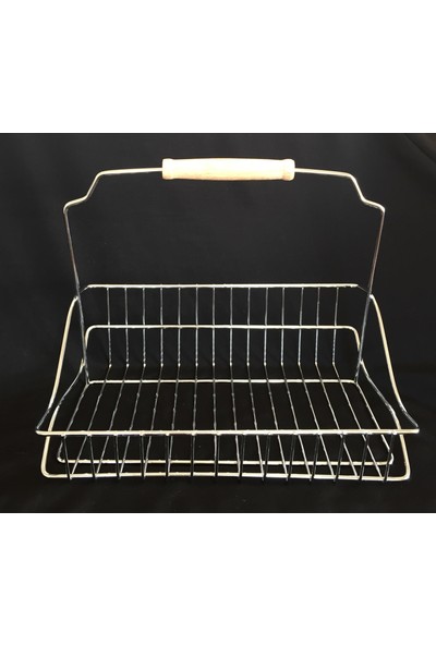 Sas Krom Ferforje Askı Sepeti Baharatlık Sepeti