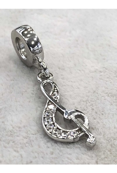 Charm Dünyası Pandora Uyumlu Müzik Nota 925 Ayar Gümüş Charm Charm Dünyası Pandora Uyumlu Müzik Nota 925 Ayar Gümüş Charm