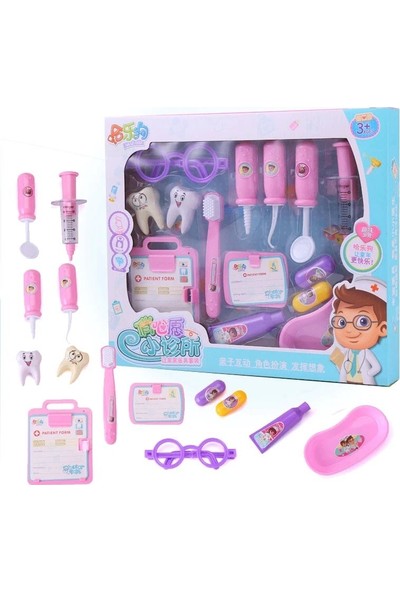 Toys e Toys Oyuncak Diş Doktor Seti 14 Parça Pembe Toys e Toys Oyuncak Diş Doktor Seti 14 Parça Pembe