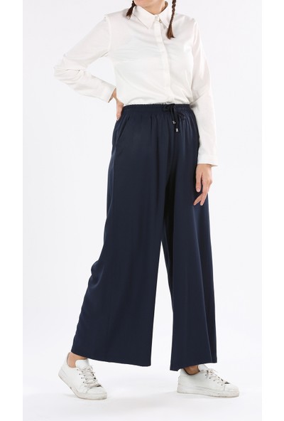 Yarece Lastikli Bol Paça Pantolon