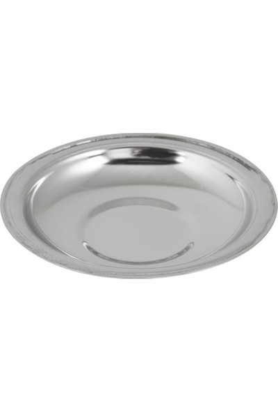 Kayalar Paslanmaz Çelik Çay Tabağı 10 cm. 12 Adet