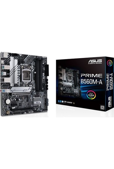 Asus Prime B560M-A B560 5000MHz (OC) DDR4 LGA1200 mATX Anakart Asus Prime B560M-A B560 5000MHz (OC) DDR4 LGA1200 mATX Anakart