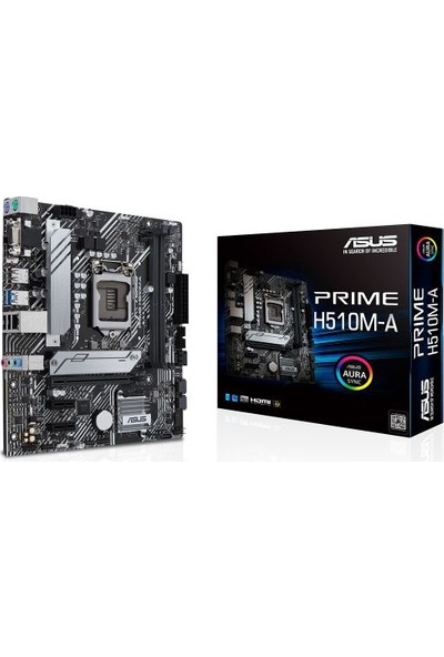 Asus Prime H510M-A H510 3200MHz DDR4 LGA1200 MATX Anakart Asus Prime H510M-A H510 3200MHz DDR4 LGA1200 MATX Anakart