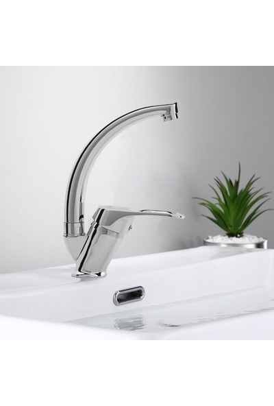 AymeGrup Mix Kuğu Lavabo Bataryası Döner Borulu Kartuş 40 Mm