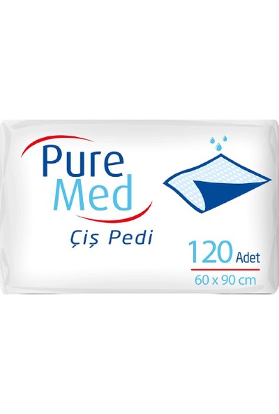Puremed Kedi Köpek Çiş Pedi 60 x 90 cm 4X30 120 Adet Puremed Kedi Köpek Çiş Pedi 60 x 90 cm 4X30 120 Adet