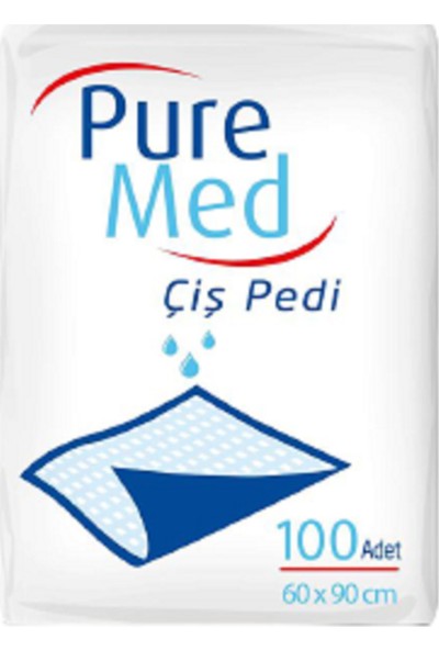 Puremed Kedi Köpek Çiş Pedi 60 x 90 cm 10X10 100 Adet Puremed Kedi Köpek Çiş Pedi 60 x 90 cm 10X10 100 Adet