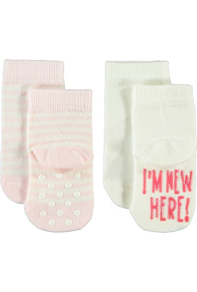 Civil Baby Kız Bebek 2'li Çorap Pembe Civil Baby Kız Bebek 2'li Çorap Pembe