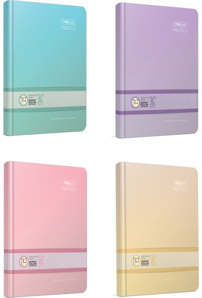 Gıpta Thebook Pastels Sert Kapak 120 Yaprak Kareli Defter 20 x 28 cm 4'lü Gıpta Thebook Pastels Sert Kapak 120 Yaprak Kareli Defter 20 x 28 cm 4'lü