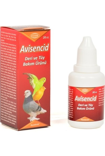 Avisol Biyoteknik Avisencid 20 cc Tüm Kuşlar Için Bit Pire Ense Damlası Avisol Biyoteknik Avisencid 20 cc Tüm Kuşlar Için Bit Pire Ense Damlası