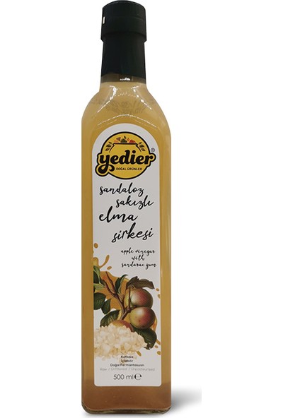 Yedier Sandaloz Sakızlı Elma Sirkesi 500 ml