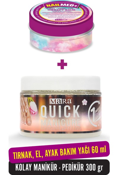 Mara Quick Manikür 300GR + Nailmed+ Biotin 60ML Tırnak El Ayak Bakım Seti Mara Quick Manikür 300GR + Nailmed+ Biotin 60ML Tırnak El Ayak Bakım Seti