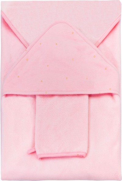 Uygun Bebe Bambu Bebek Havlusu Kese Seti Yaldız Puantiyeli Kundak Havlu Uygun Bebe Bambu Bebek Havlusu Kese Seti Yaldız Puantiyeli Kundak Havlu