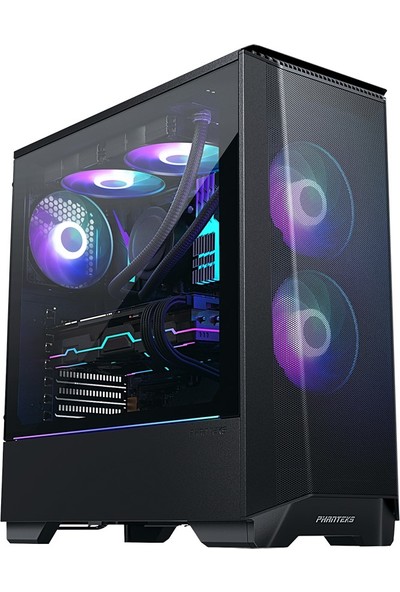 Phanteks Eclipse P360 Air Mid Tower Bilgisayar Kasası, Temperli Cam, DRGB - Saten Siyah Phanteks Eclipse P360 Air Mid Tower Bilgisayar Kasası, Temperli Cam, DRGB - Saten Siyah