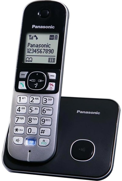 Panasonic Telsiz Dect Telefon Siyah Panasonıc KX-TG6811 Panasonic Telsiz Dect Telefon Siyah Panasonıc KX-TG6811